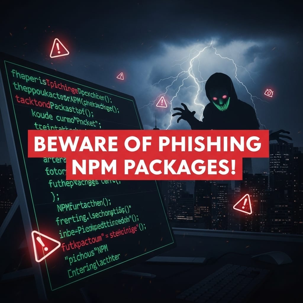 악성 NPM 패키지 활용, 새로운 피싱 공격 등장!